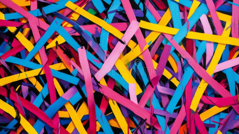 Colorful Shredded Paper Texture Background Stock Image - Image of ...