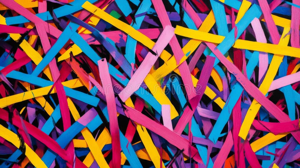 Colorful Shredded Paper Texture Background Stock Image - Image of ...