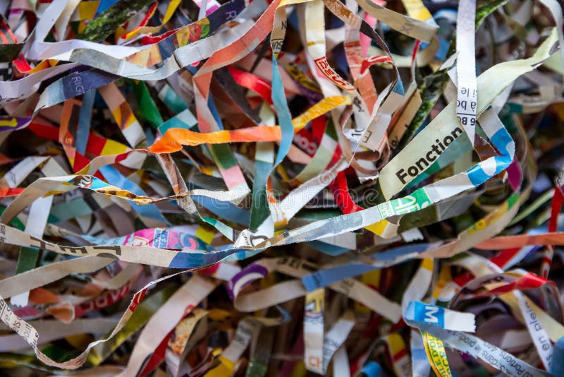Colorful Shredded Papers Wallpaper Stock Image - Image of shred, paper ...