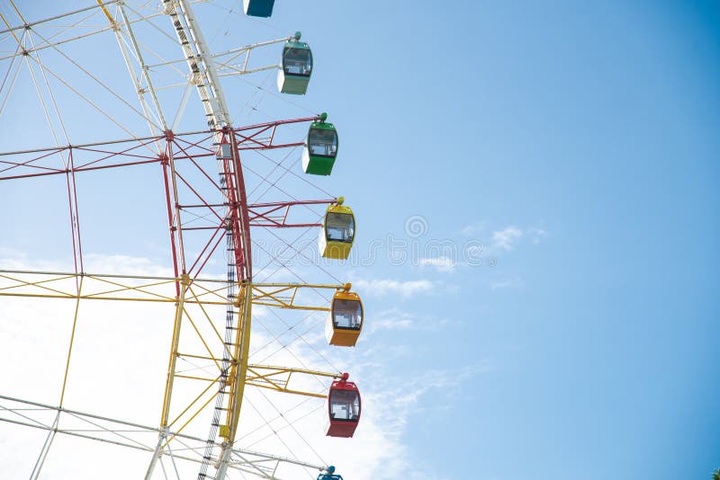 Colorful Sightseeing Cabin or Multiple Passengers Carrying Components ...