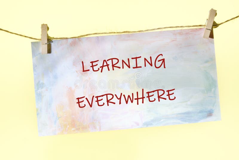 Sign Promoting the Concept of Education with the Phrase Learning ...