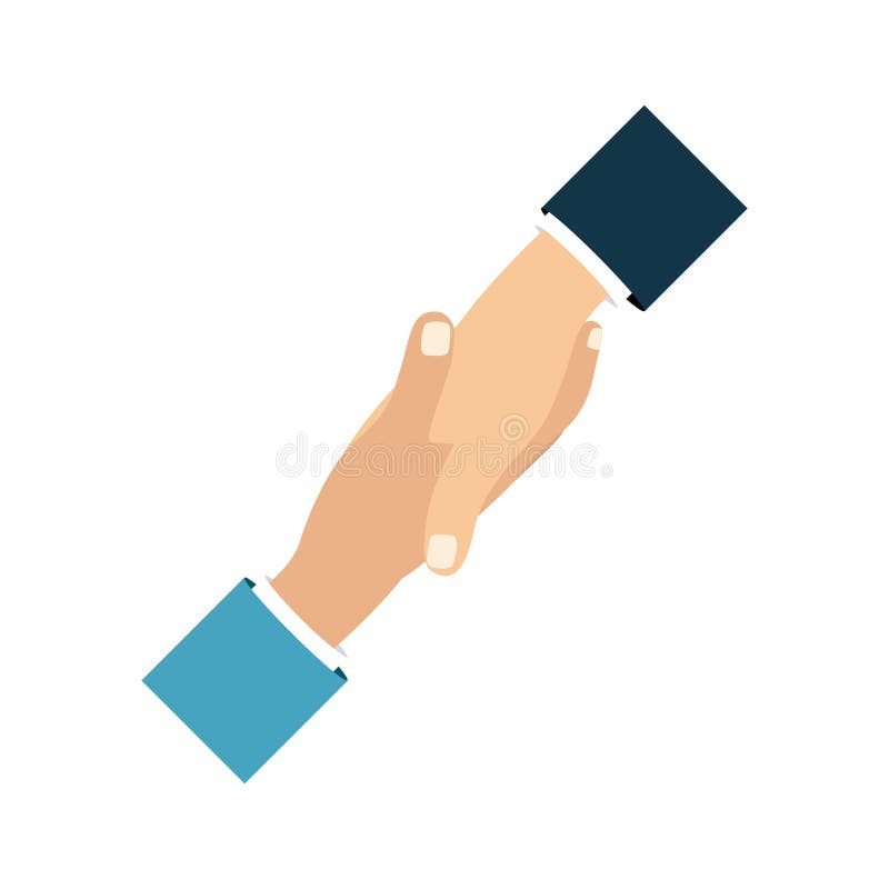 Colorful Silhouette with Greeting of Hand Stock Vector - Illustration ...