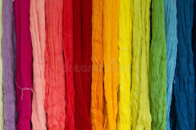 Colorful Silk Threads stock photo. Image of handmade - 74314864