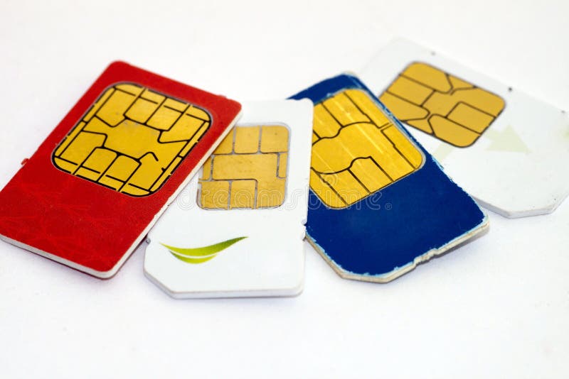 Mini-SIM card stock photo. Image of connectivity, coded - 40814802