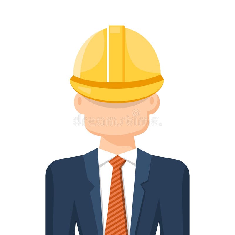 Colorful Simple Flat Vector of Engineer Stock Vector - Illustration of ...