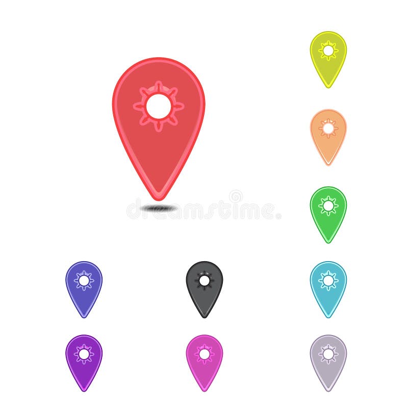 Mapping Push Pins With Location Icons For Web And Mobile Application ...