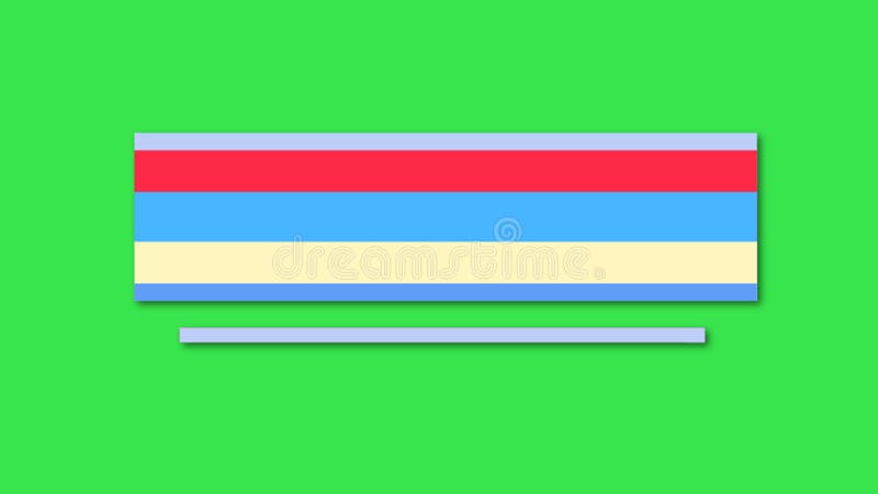 Colorful Simple Minimalistic Lower Third Animation. Stock Illustration ...
