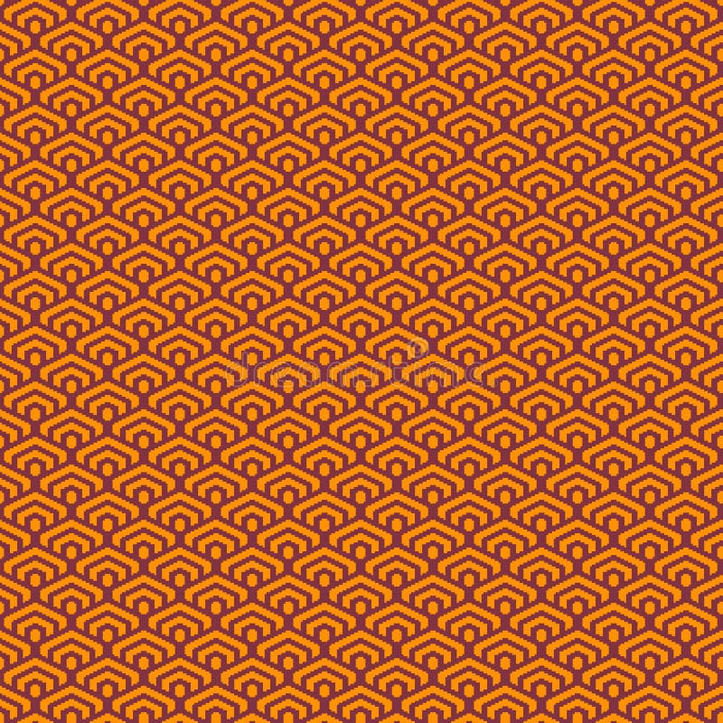 Simple Vector Pixel Art Carrot Orange and Catawba Seamless Pattern of ...