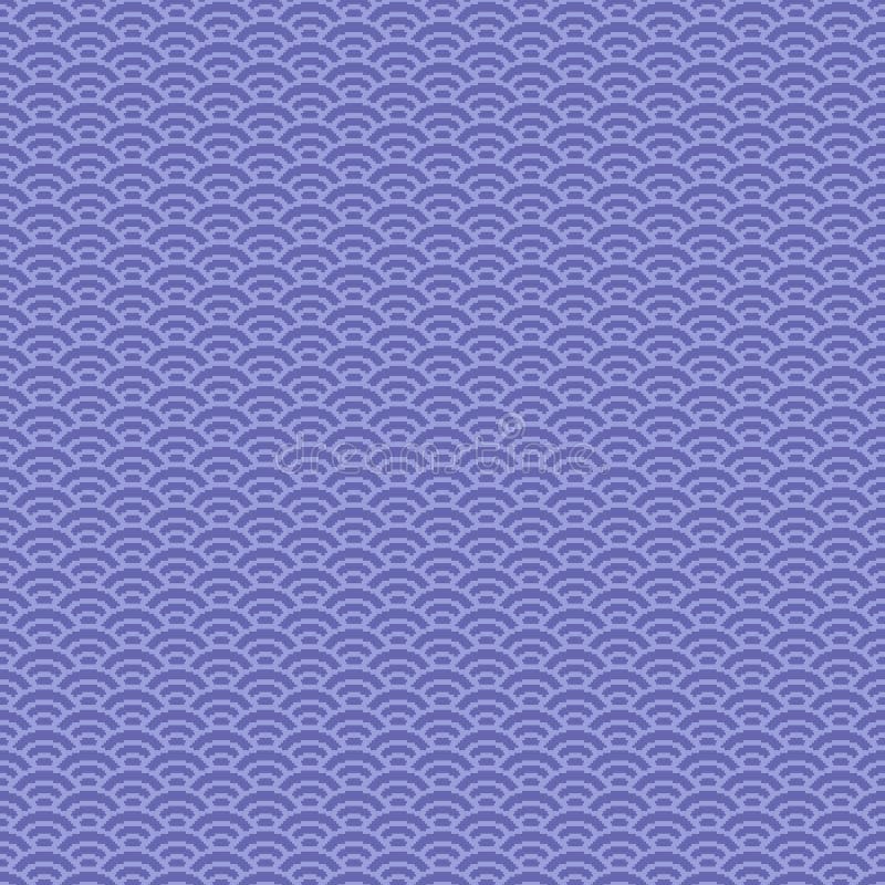 Simple Vector Pixel Art Seamless Pattern of Minimalistic Very Peri ...