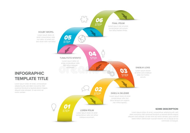 Six Step Process Infographic Stock Illustrations – 12,108 Six Step ...