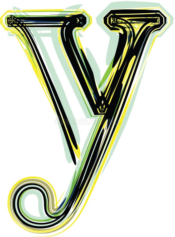 Font illustration letter y stock vector. Illustration of design - 102285188