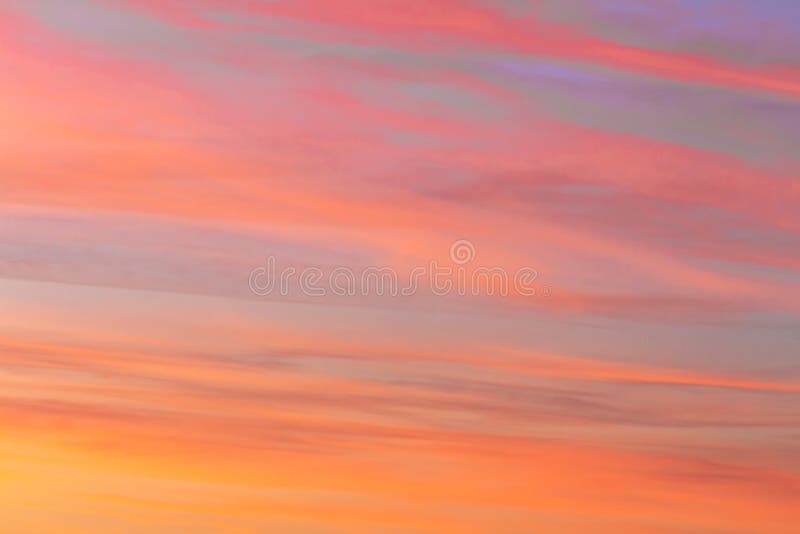 Colorful Sky Just before Sunset. Sky and Clouds Just before Sunset ...
