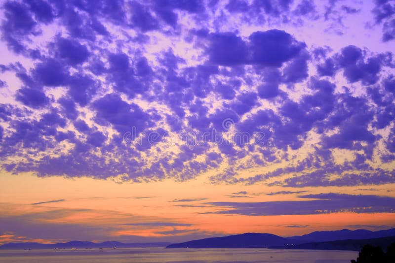 Colorful sky scene stock image. Image of fantasy, coast - 10758655