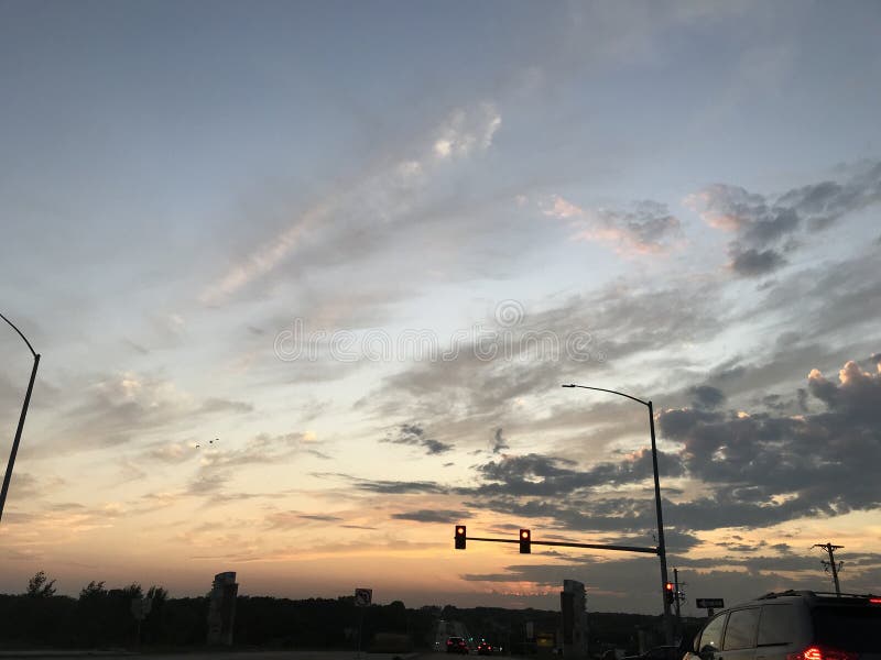 Colorful sky 7900 stock image. Image of iowa, evening - 158925835