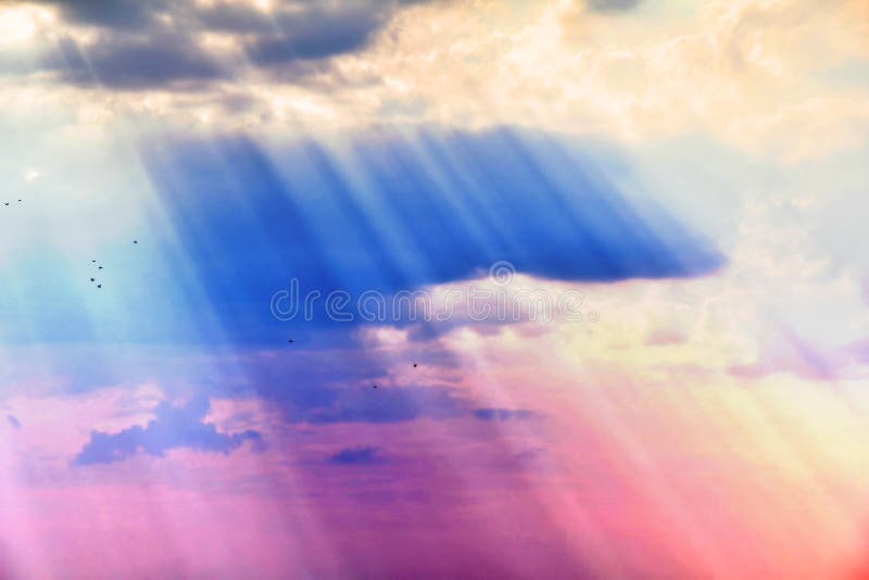 Colorful Sky stock photo. Image of shiny, glowing, rainbow - 54734178