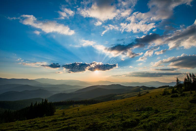 Colorful sky with sun stock photo. Image of peaceful - 85271656