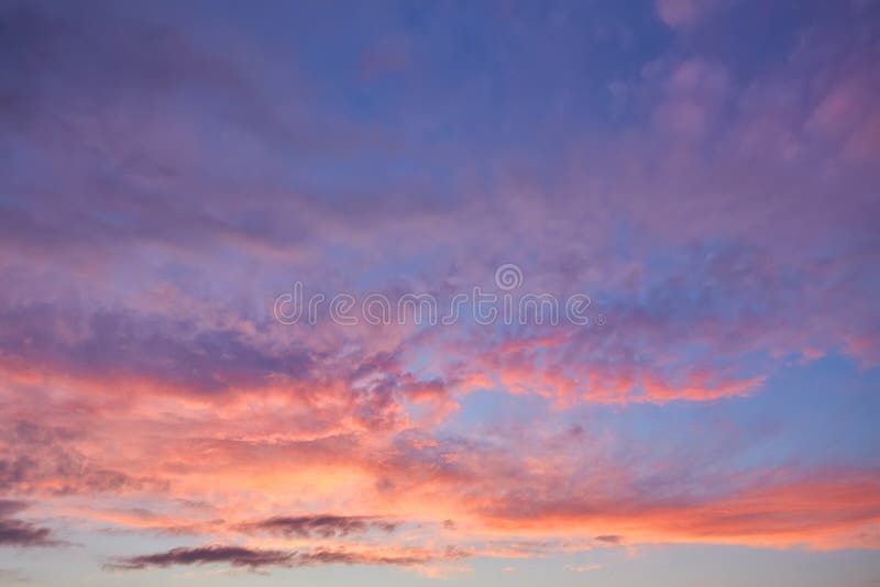 Colorful Sky after the Sunset Stock Image - Image of summer, color ...