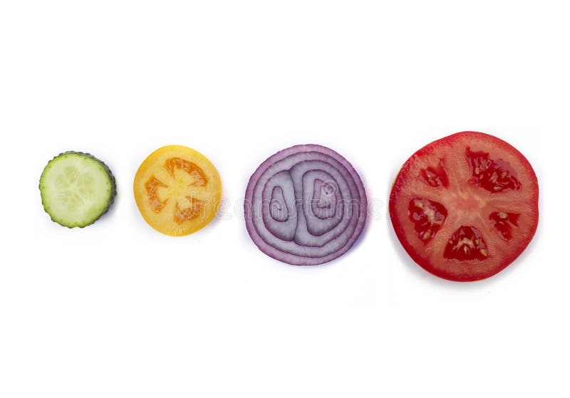 Colorful sliced vegetables stock image. Image of horizontal - 101471521