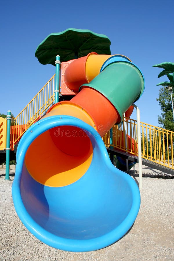 Colorful slide stock image. Image of kids, tube, play - 13073995