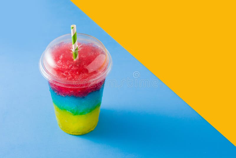 Colorful Slushie of Differents Flavors Stock Photo - Image of rainbow ...