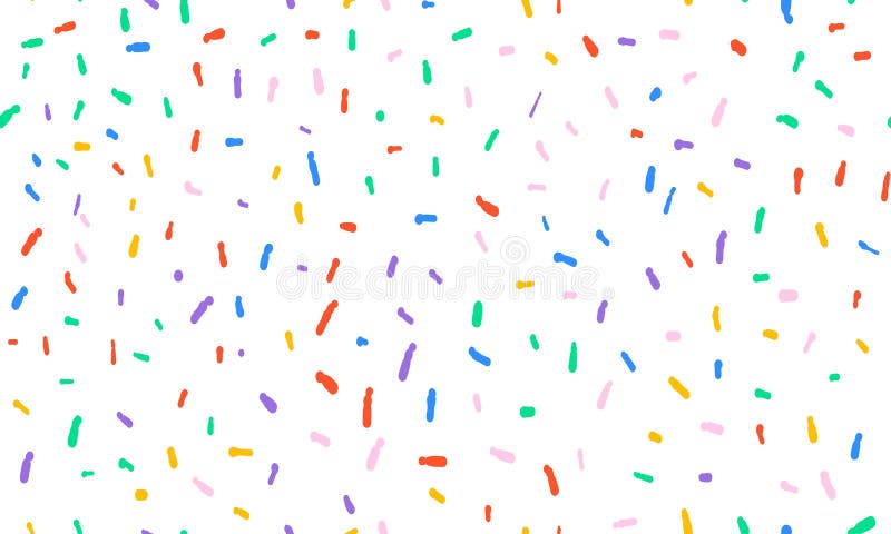 Colorful Small Dash Seamless Pattern on White Background Stock Vector ...