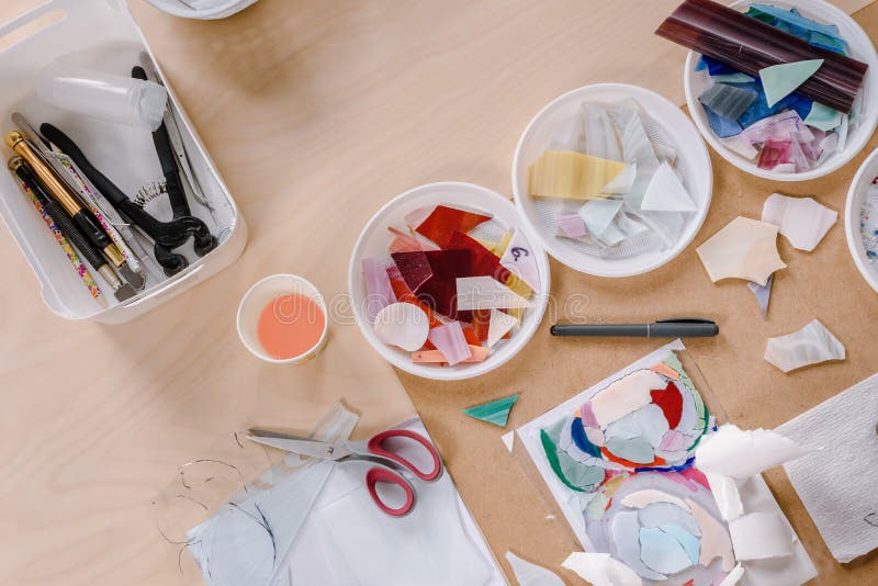 Handmade and Creativity Concept Stock Photo - Image of colorful, craft ...