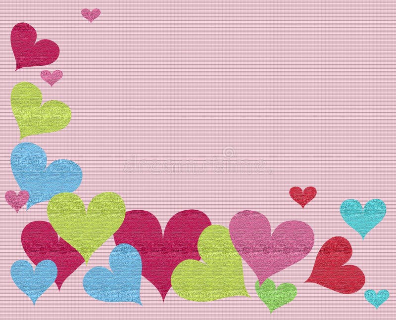 Colorful small hearts stock illustration. Illustration of glow - 85256616