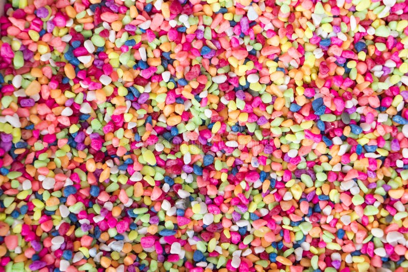 Colorful Small Rock Background Texture Stock Image - Image of ...