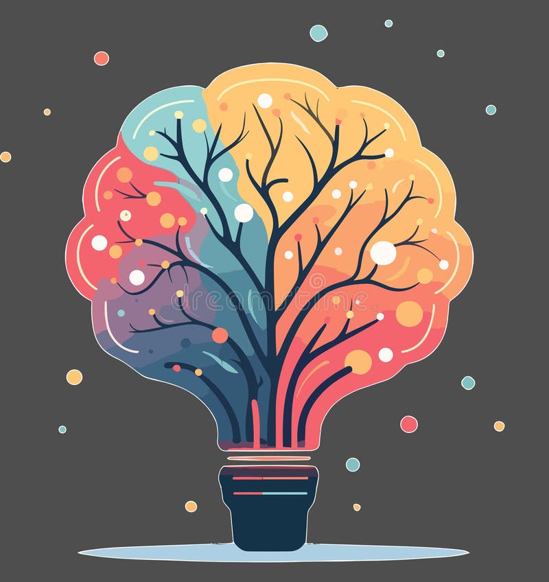 Colorful Smart Brain is Represented Wisdom, Intelligence and Excellence ...