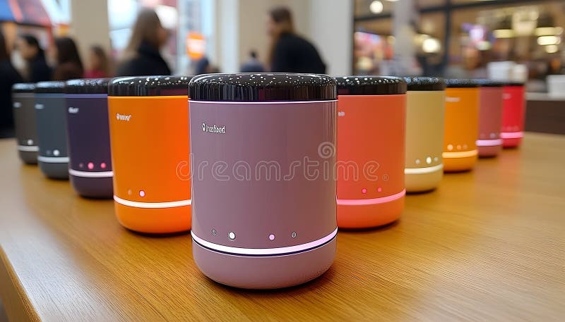 Colorful AI-Generated Smart Devices Stock Illustration - Illustration ...