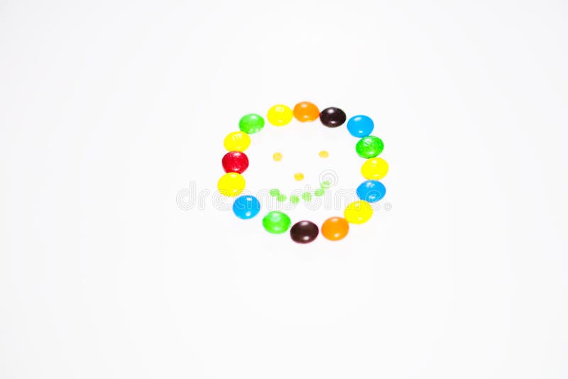 Colorful Smiling Face Made Out of Candy Stock Photo - Image of ...