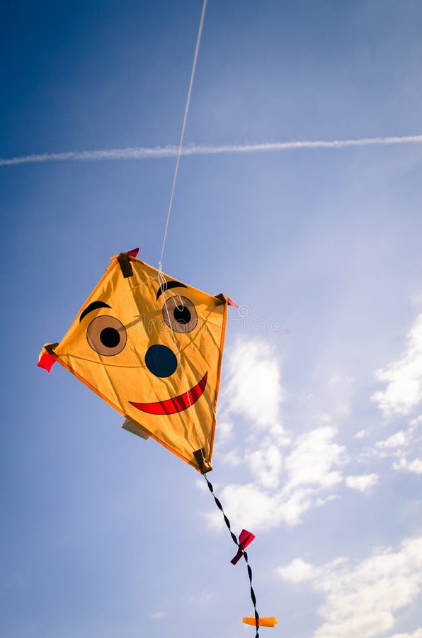 Smiling kite stock image. Image of open, children, freedom - 13968269