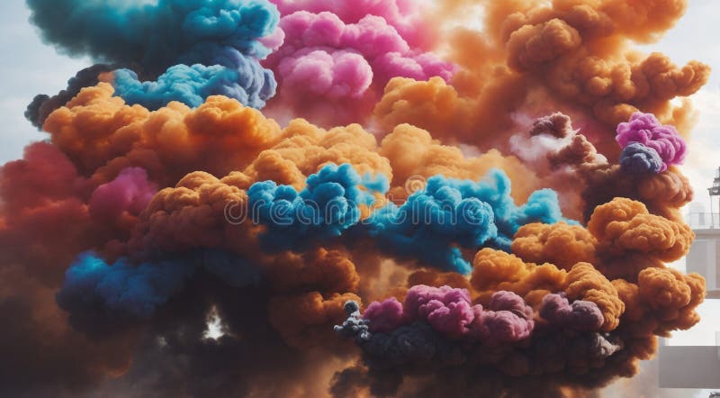 Colorful Smoke, Colorful Background, Abstract Colored Smoke, Graphic ...