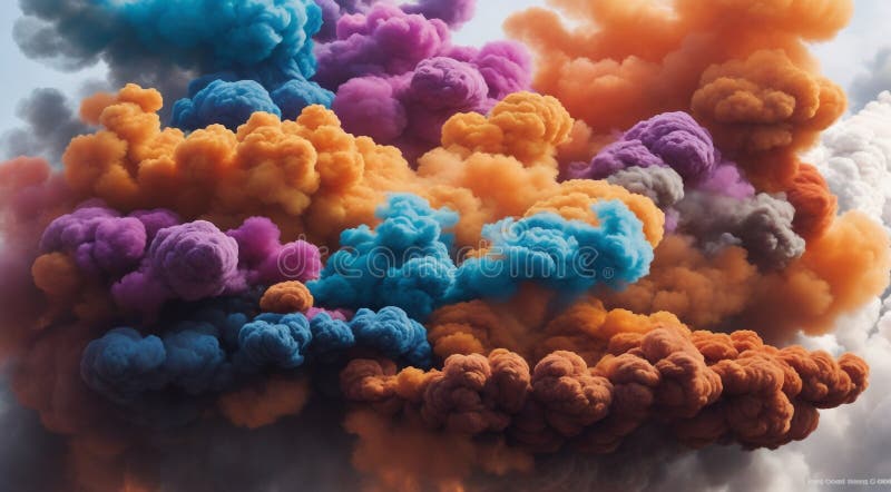 Colorful Smoke, Colorful Background, Abstract Colored Smoke, Graphic ...