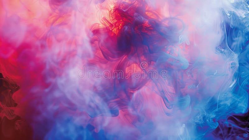 Colorful Smoke Effect Background: Abstract Pink, Blue & Red Ink Cloud ...