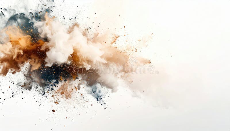 Colorful Smoke Explosion, Graphic Design Textural Element with ...