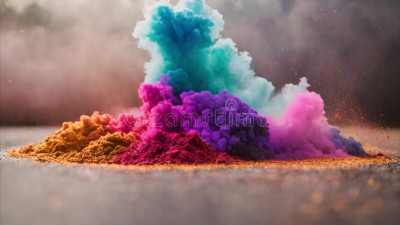 Colorful Smoke Explosion stock footage. Video of flamboyant - 335784512