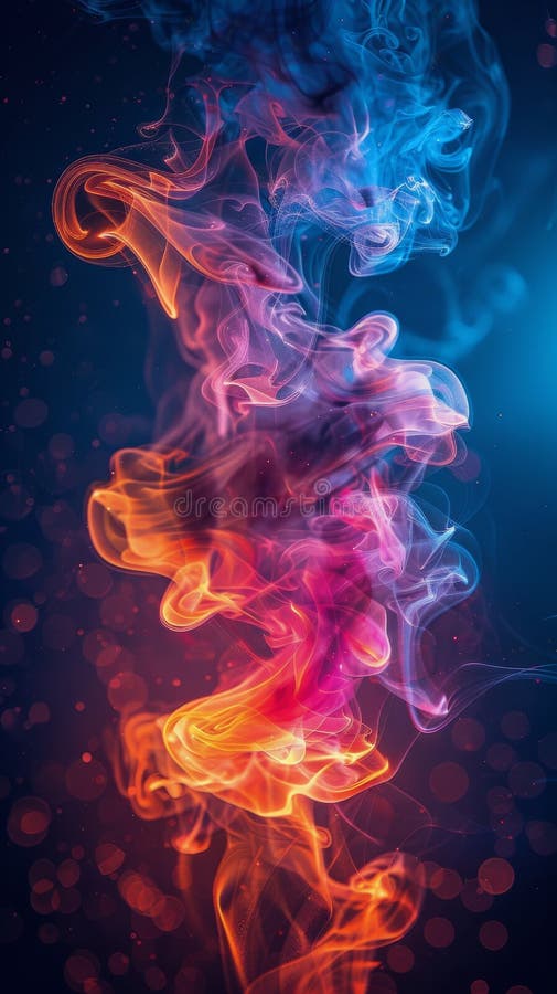 Colorful Smoke Floating in the Air Stock Photo - Image of hues, dynamic ...