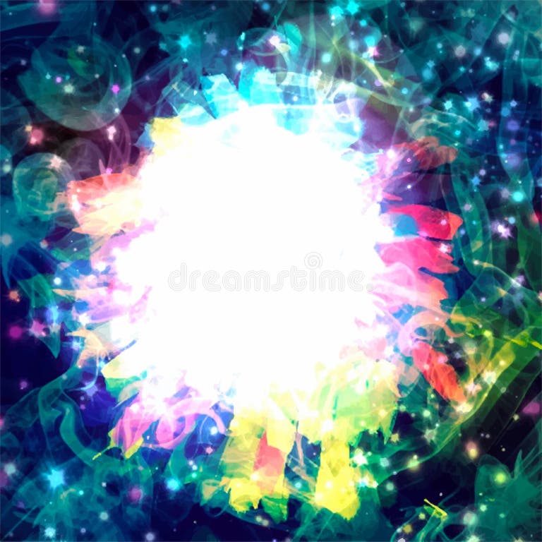 Colorful smoke frame stock illustration. Illustration of backdrop ...