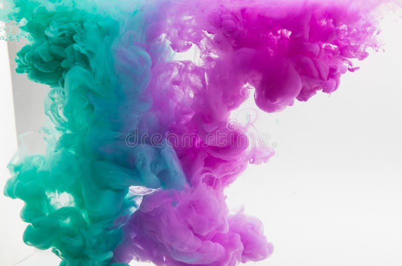 Colorful Smoke on White Background Stock Photo - Image of light, mist ...