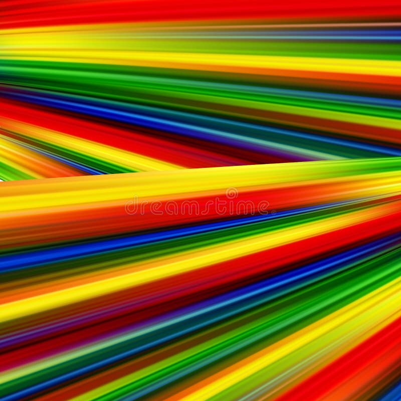 Colorful Smooth Light Lines Background. Rainbow-colored. Vector ...