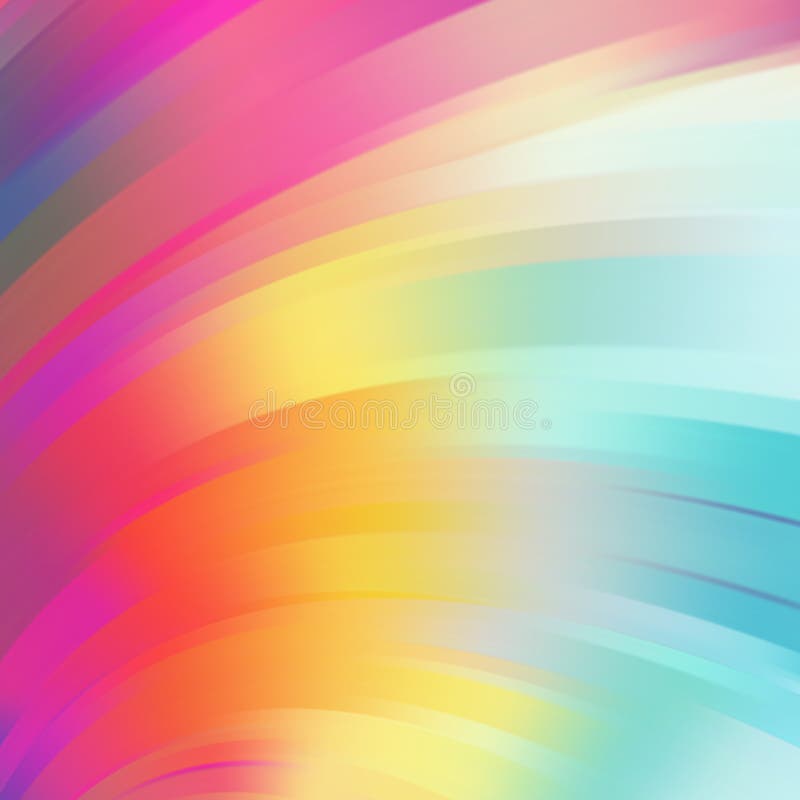 Colorful Smooth Light Lines Background. Stock Vector - Illustration of ...