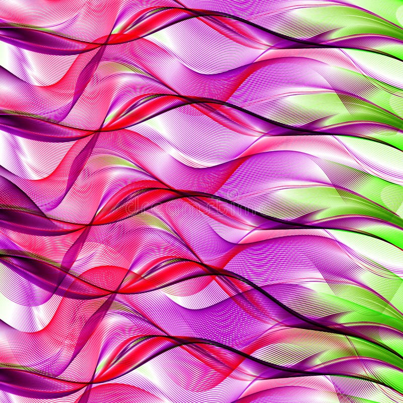 Colorful Smooth Light Lines Wave Background. Rainbow-colored. Vector ...