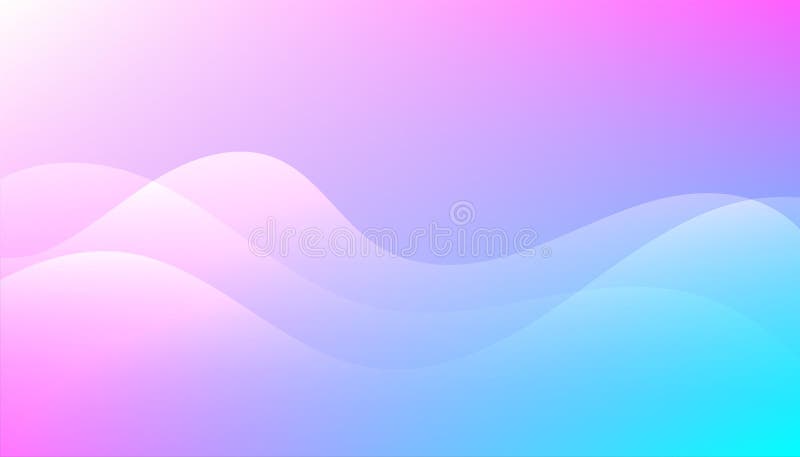 Colorful Smooth Pastel Color Wave Lovely Background Stock Vector ...