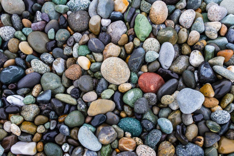 Colorful Smooth Rocks on the Beach Stock Image - Image of colors ...