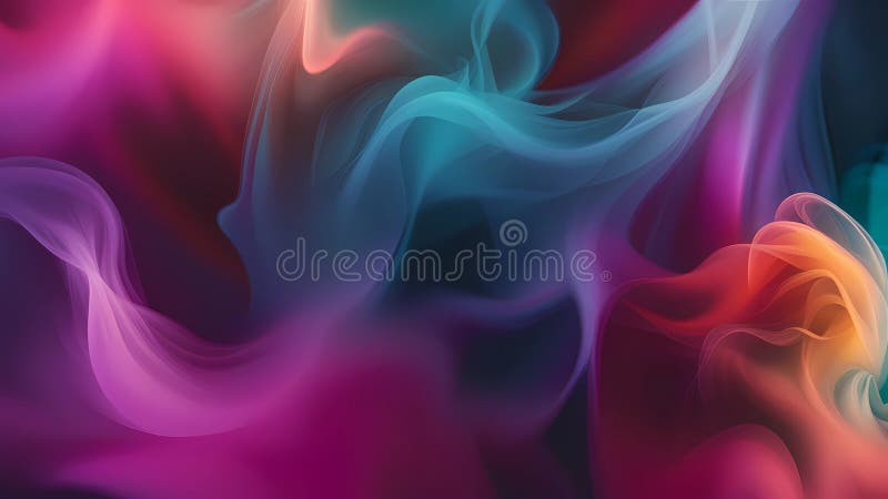 Colorful Smooth Smoke Gradients Abstract Background AI Generated Stock ...