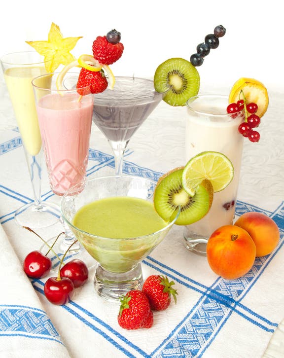Colorful smoothie drinks stock image. Image of milkshake - 20441547