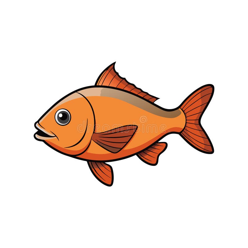 Colorful Snapper Fish Illustration with Realistic Features Stock Image ...