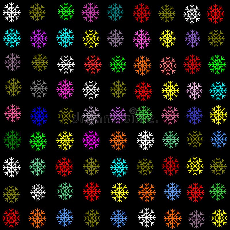 Colorful Snow Pattern Background Stock Illustration - Illustration of ...