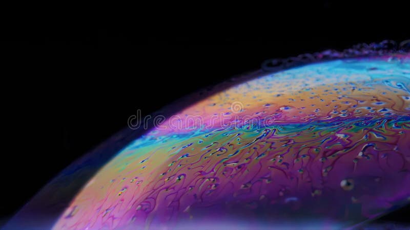 A Colorful Soap Bubble Exhibiting Amazing Patterns and Spectacular ...